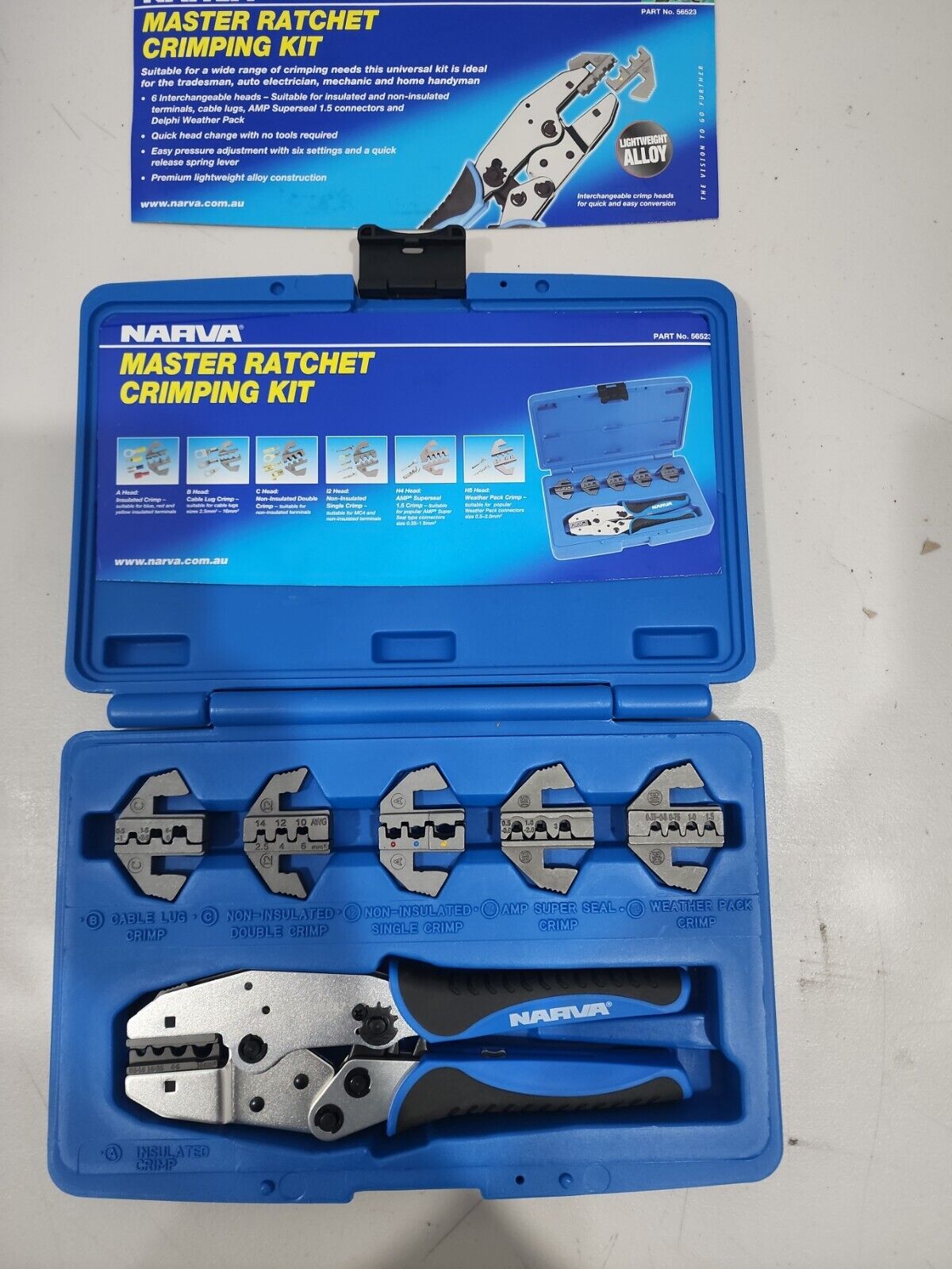 MASTER RATCHET CRIMPING SET – Townsville Wholesale Batteries